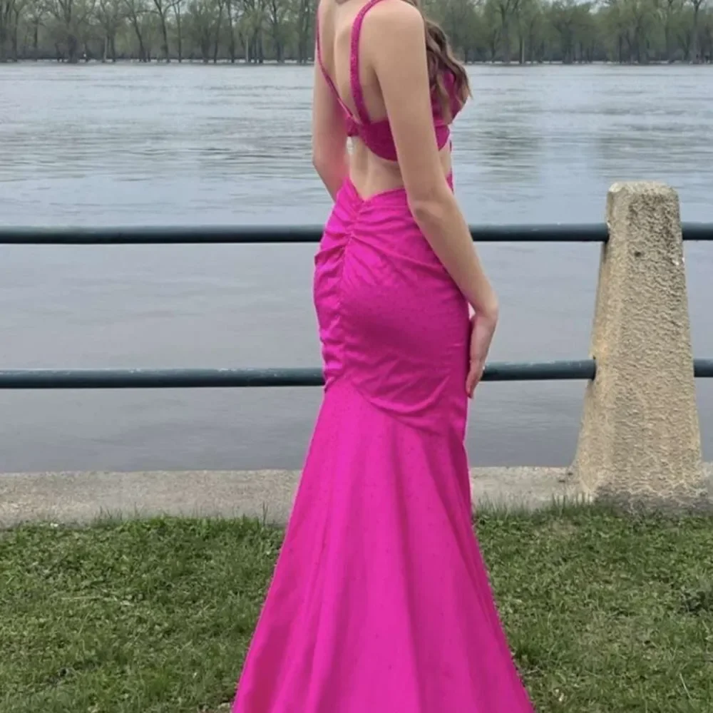 Mori Lee | Dresses | Mori Leeprom Dress Size 2gown In Fuchsia | Poshmark